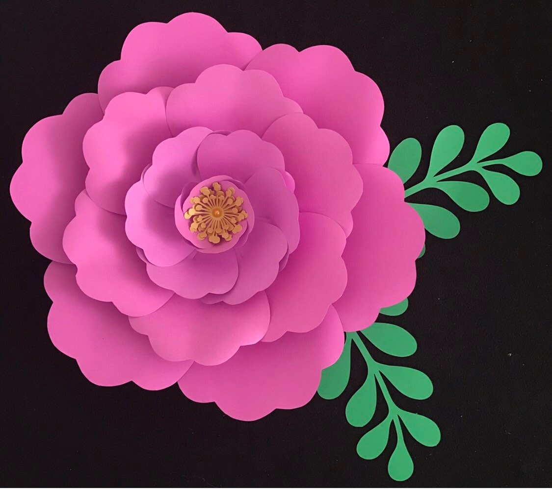 42 Large Printable Paper Flower Template PDF Combo Giant Paper - Etsy