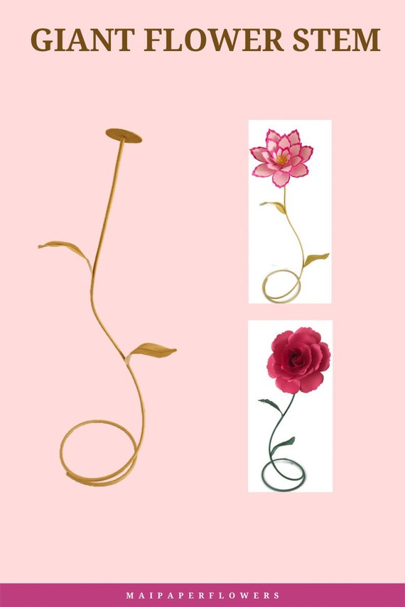 Free Standing Giant Flower Stem Free Standing Large Paper | Etsy Canada