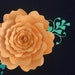 Paper Rose Template SVG PDF DXF Png Large Paper Flower - Etsy