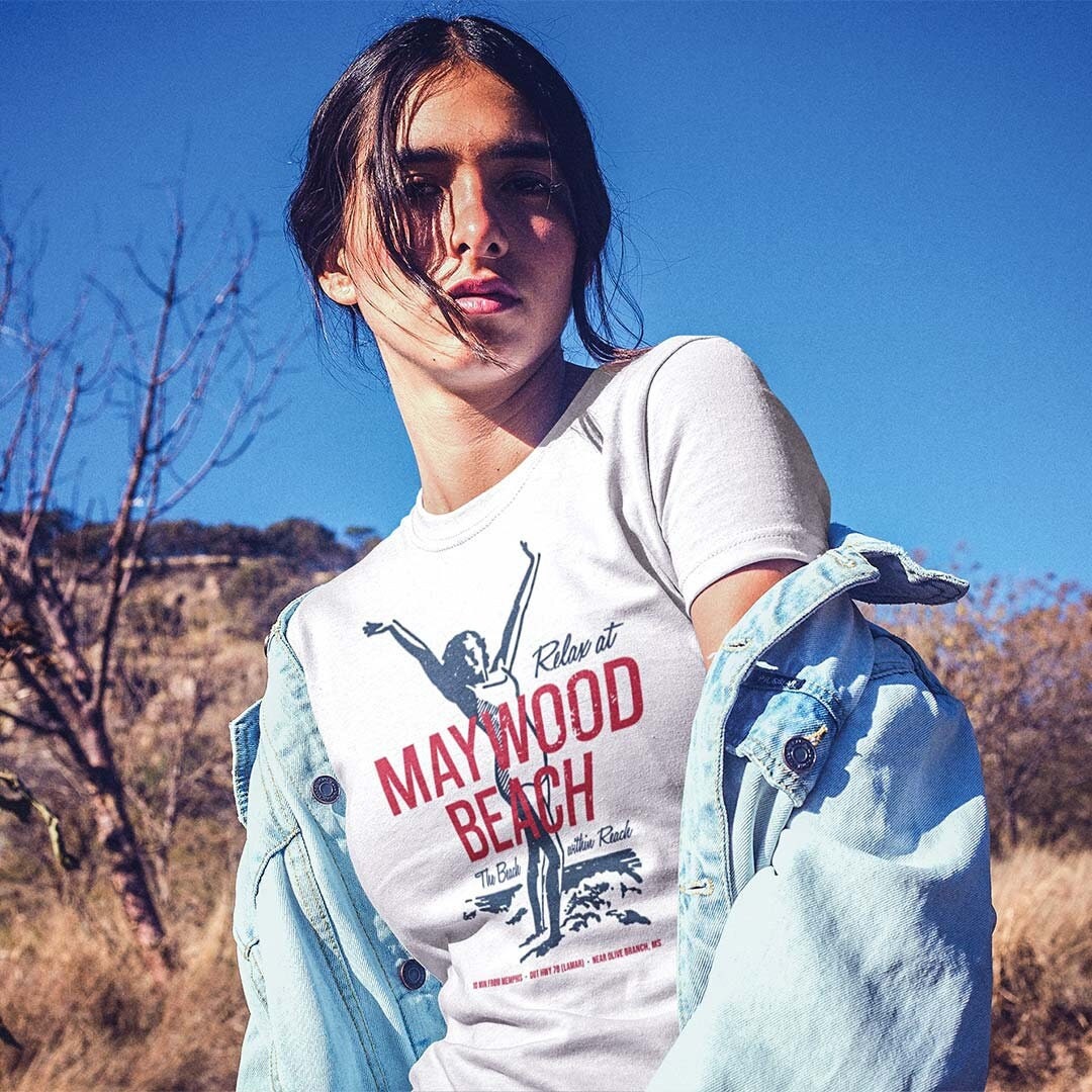 Maywood Beach Memphis Unisex Retro T-shirt - Bygone Brand Tees - Etsy