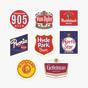 Beer Brand Sticker Sheet - Etsy