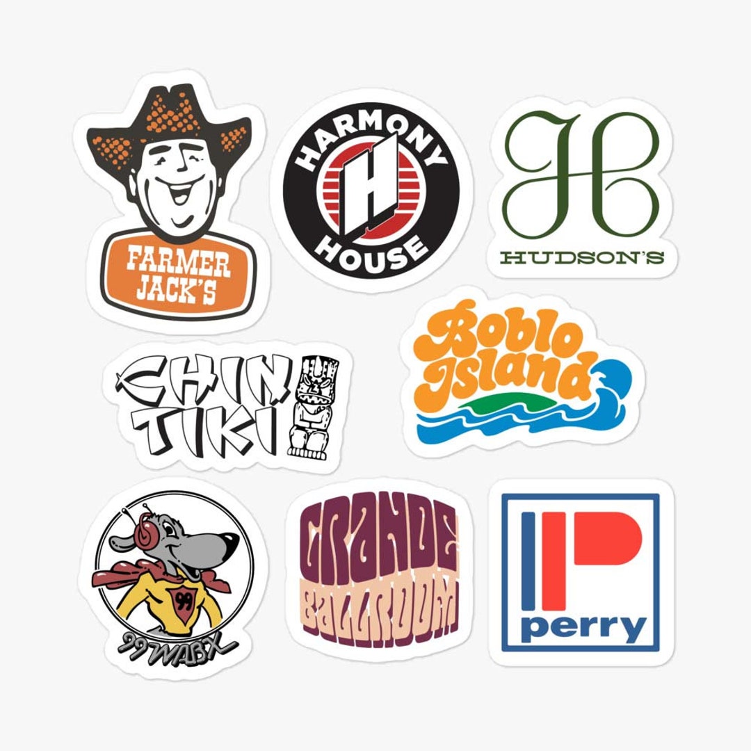 Detroit Icons Sticker Sheet - Etsy