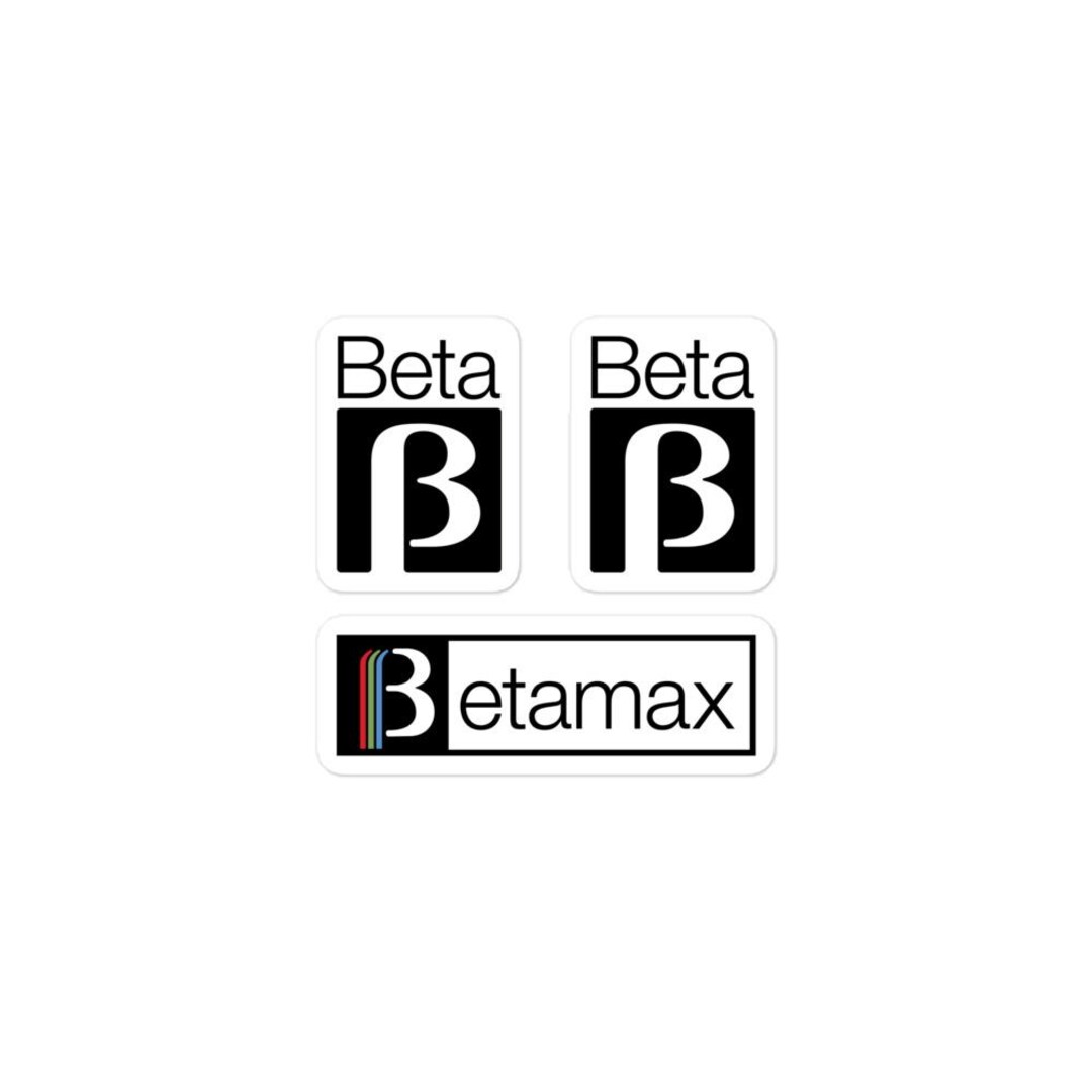 Betamax Video Casette Recorder Retro Sticker - Bygone Brand - Etsy