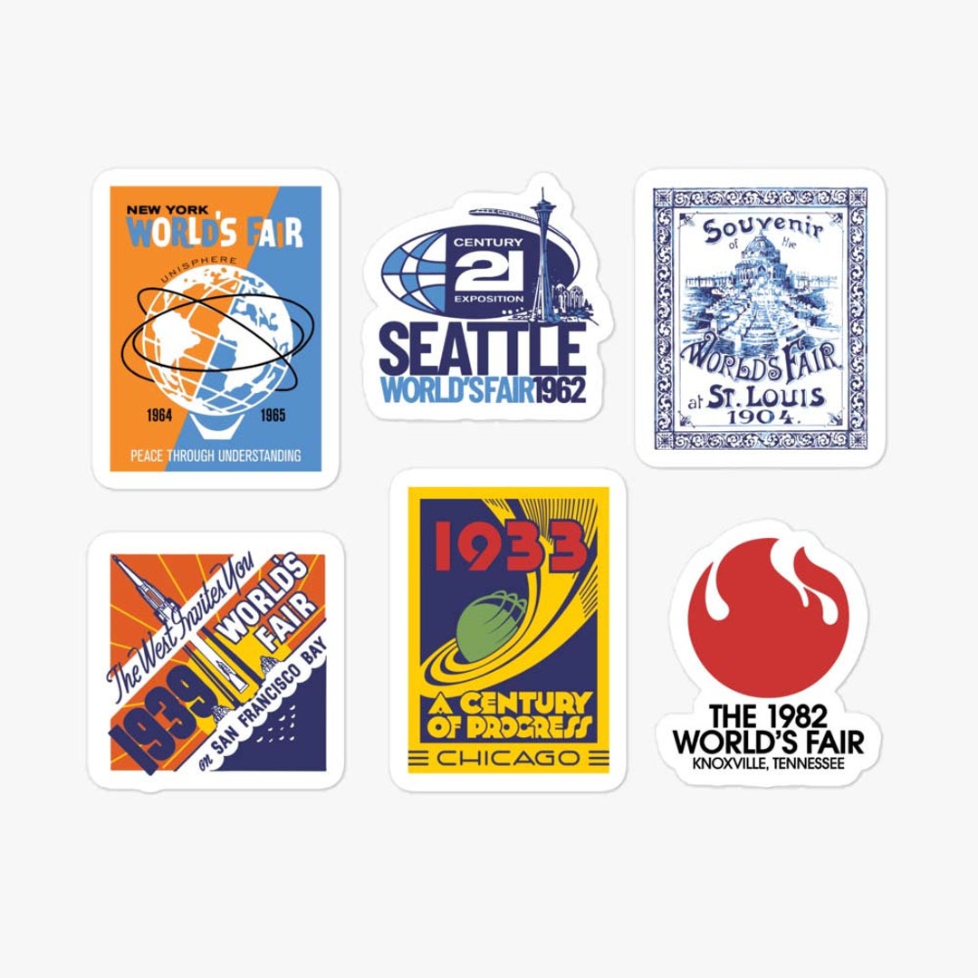 Worlds Fair Sticker Sheet - Etsy