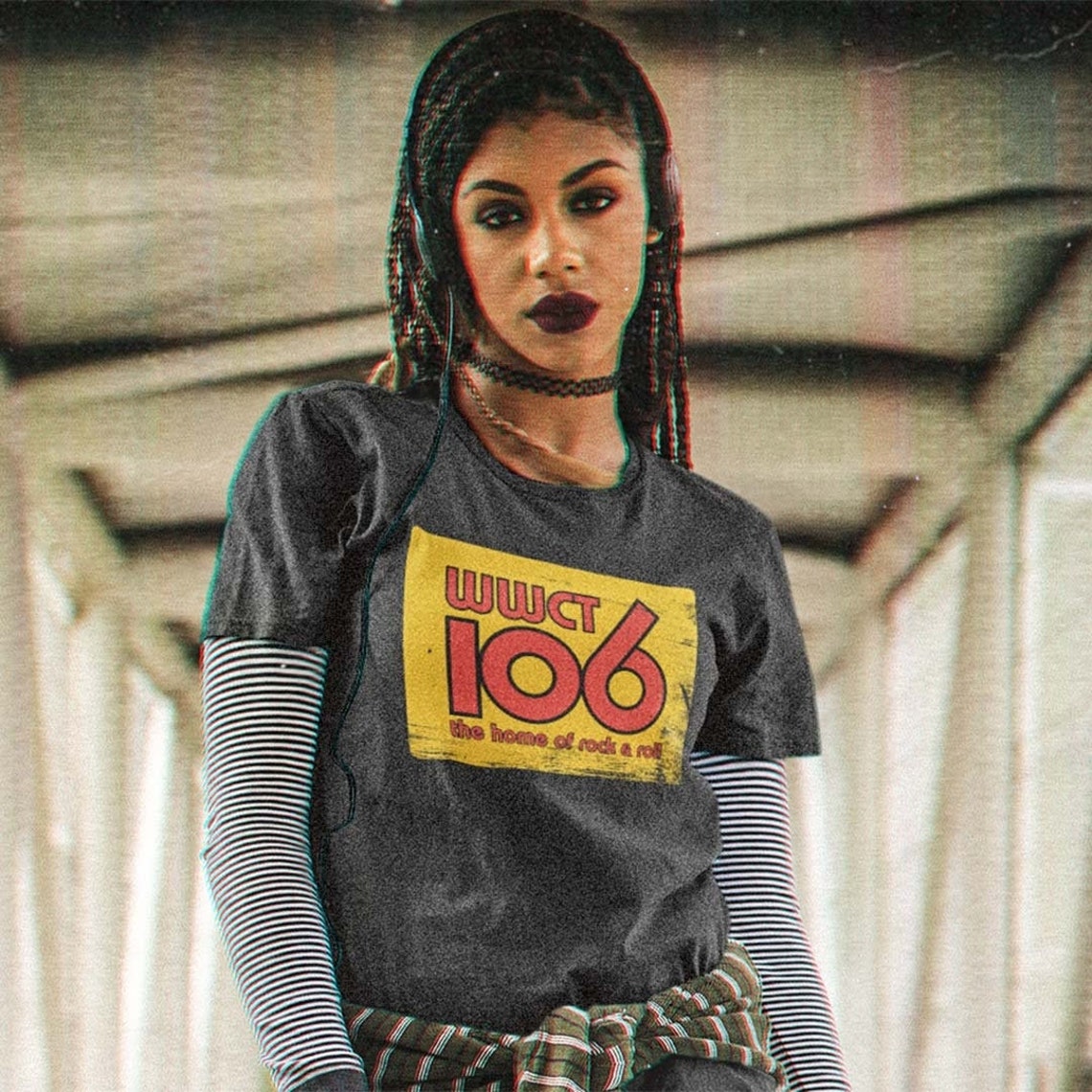 WWCT 106 Unisex T-shirt Peoria Bygone Brand Retro Tees - Etsy