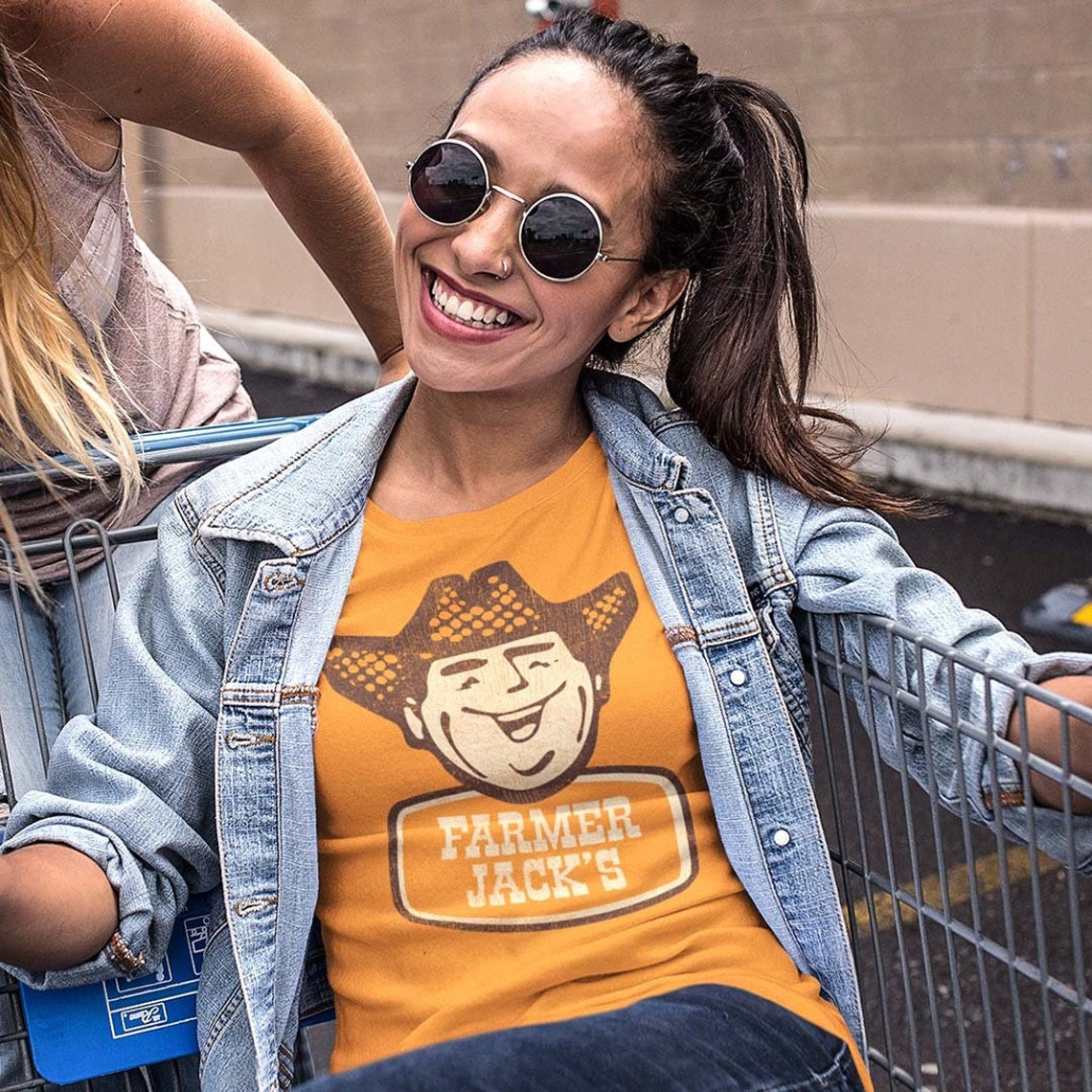 Farmer Jacks Food Store Supermarket Detroit Short-sleeve - Etsy