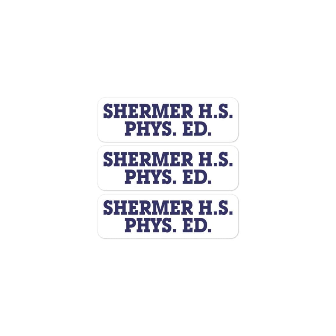 Shermer High School Phys Ed Retro Sticker - Bygone Brand - Etsy