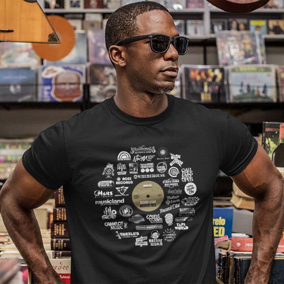 Record Store Greatest Hits Unisex Retro T-shirt - Bygone Brand Tees - Etsy