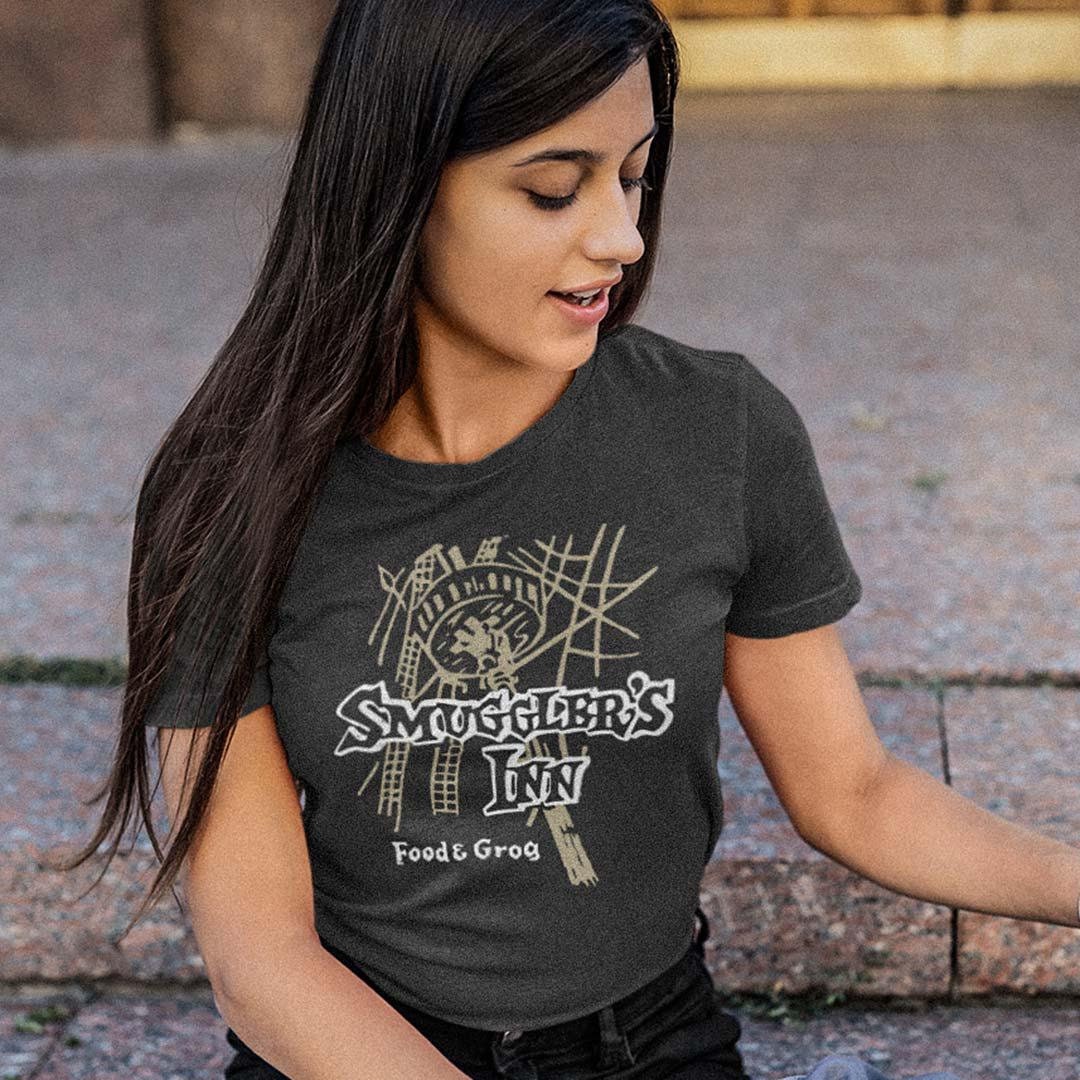 Smuggler’s Inn Restaurant Bar Lodge Unisex Retro T-shirt - Bygone Brand ...