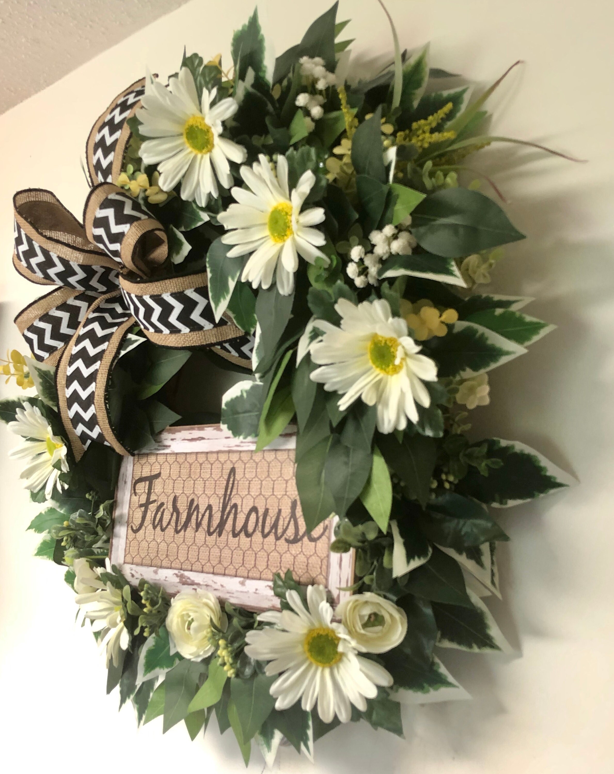 Farmhouse Wreath,country Wreath, Rustic Wreath, Farmhouse Decor ...