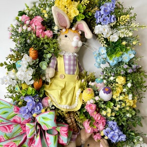 Bunny Grapevine Wreath,rabbit Wreath,easter Wreath,spring Wreath ...