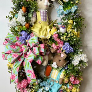 Bunny Grapevine Wreath,rabbit Wreath,easter Wreath,spring Wreath ...