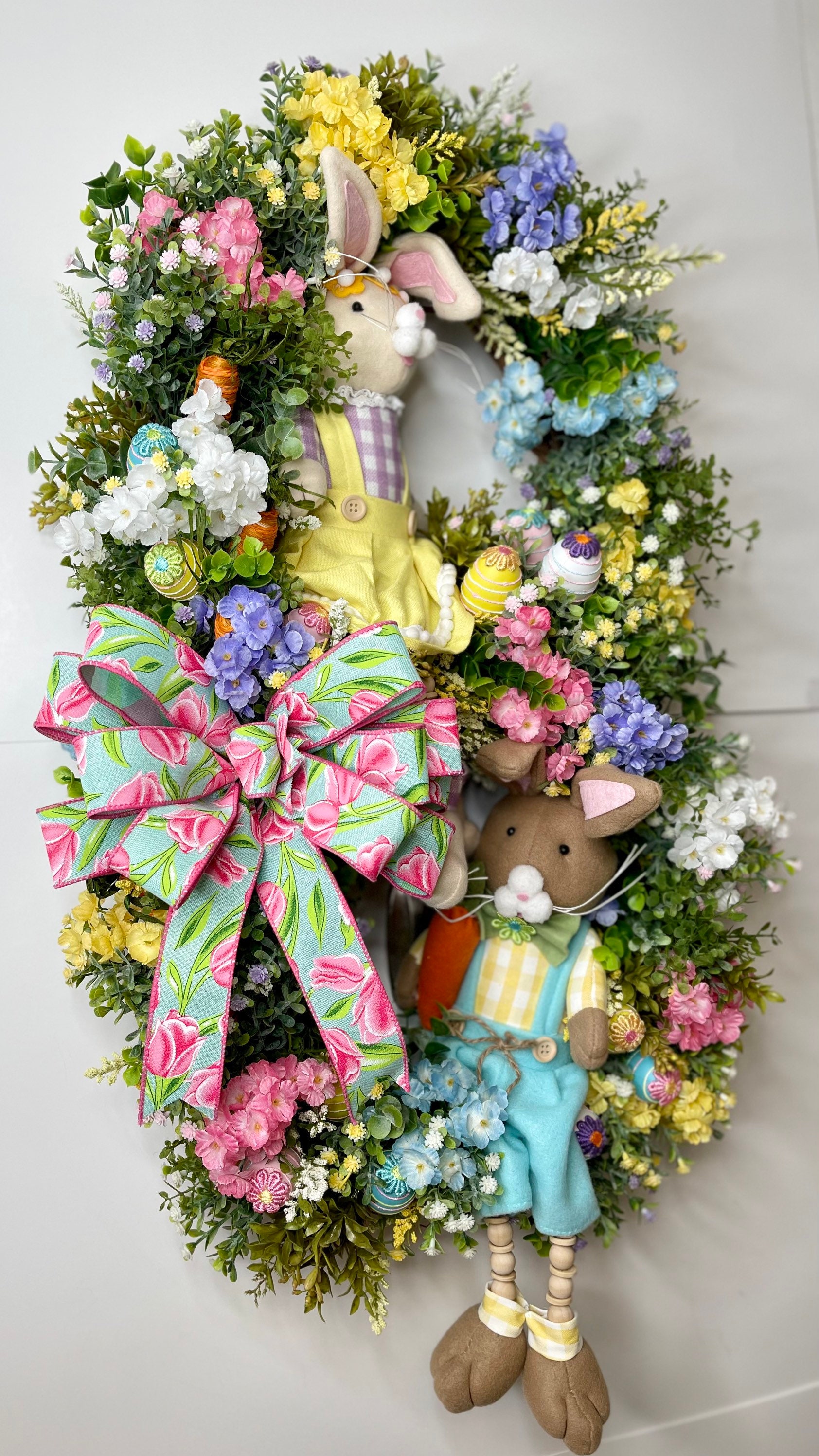 Bunny Grapevine Wreath,rabbit Wreath,easter Wreath,spring Wreath ...