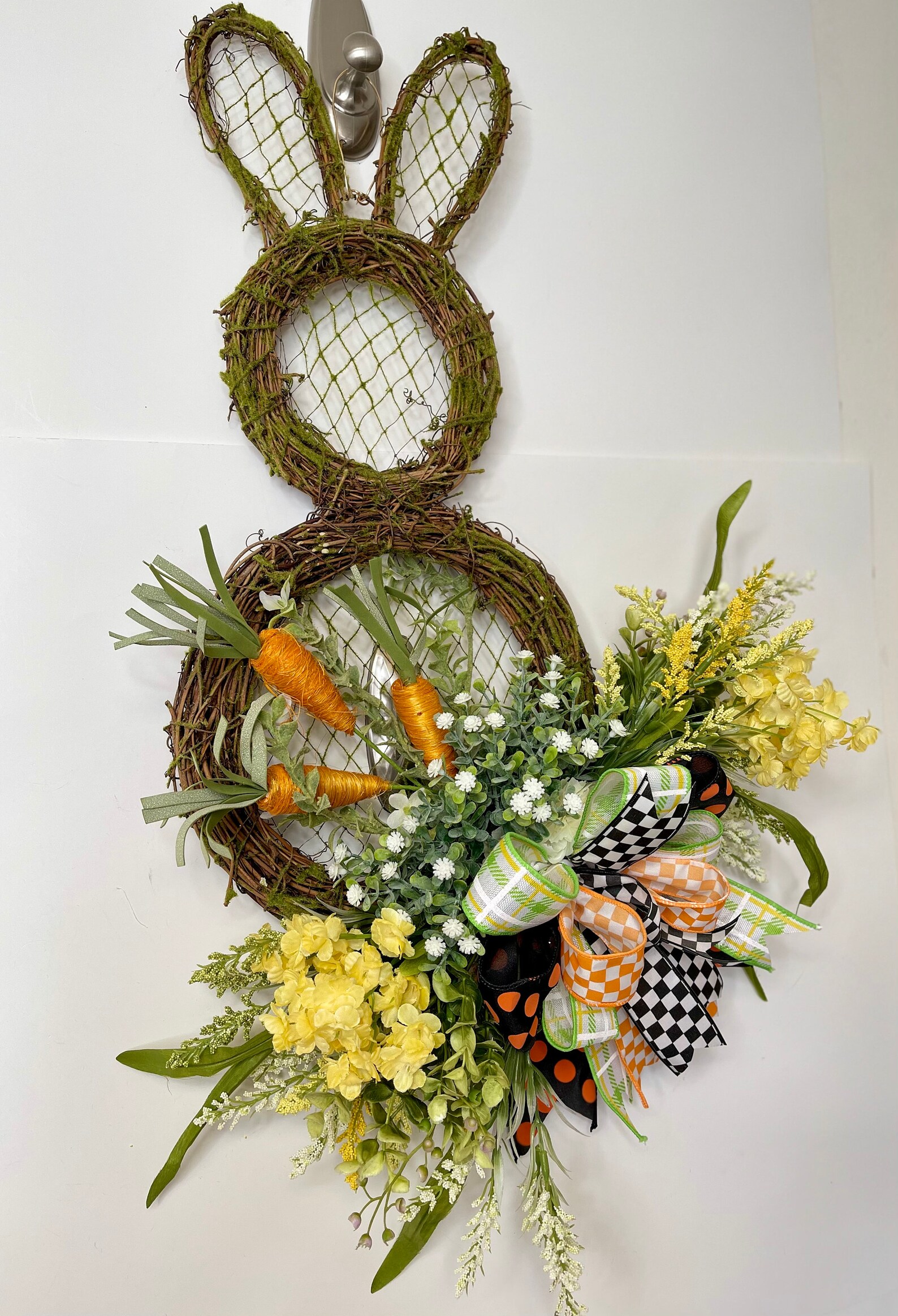 Bunny Twig Wreathbunny Grapevine Wreatheaster Bunny | Etsy