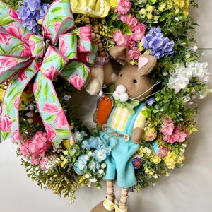 Bunny Grapevine Wreath,rabbit Wreath,easter Wreath,spring Wreath ...
