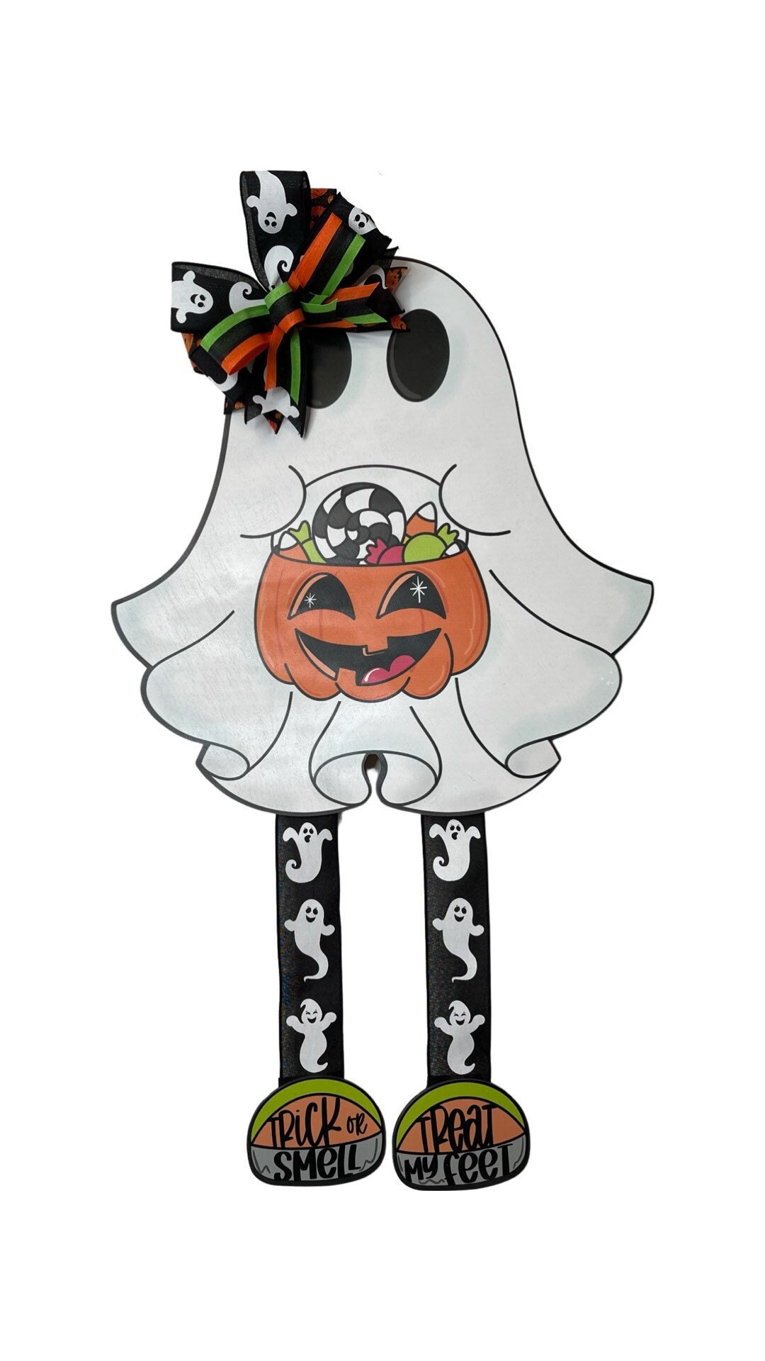 Halloween Ghost Door Hanger,ghost Wreath,halloween Ghost Wreath ...