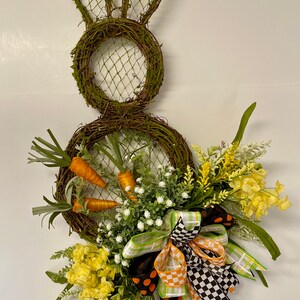 Bunny Twig Wreath,bunny Grapevine Wreath,easter Bunny Wreath,spring ...