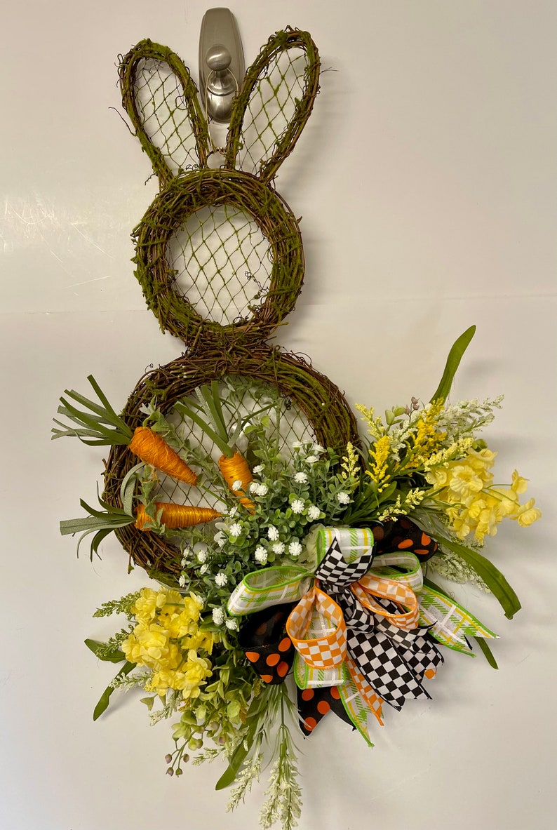 Bunny Twig Wreathbunny Grapevine Wreatheaster Bunny | Etsy