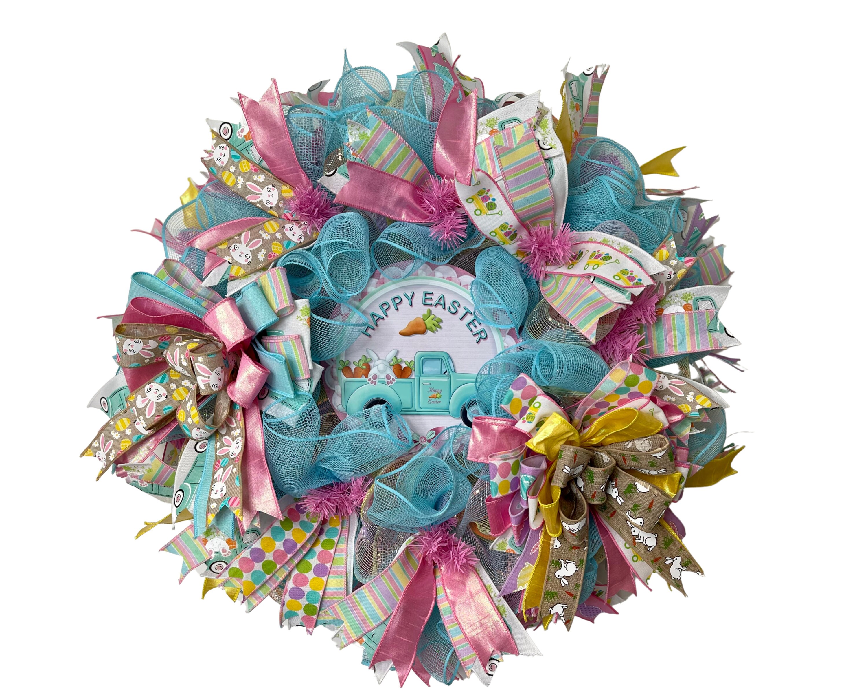 Teal Bunny Butt! Easter Bunny Mesh Wreath Wreaths Wreaths & Door ...