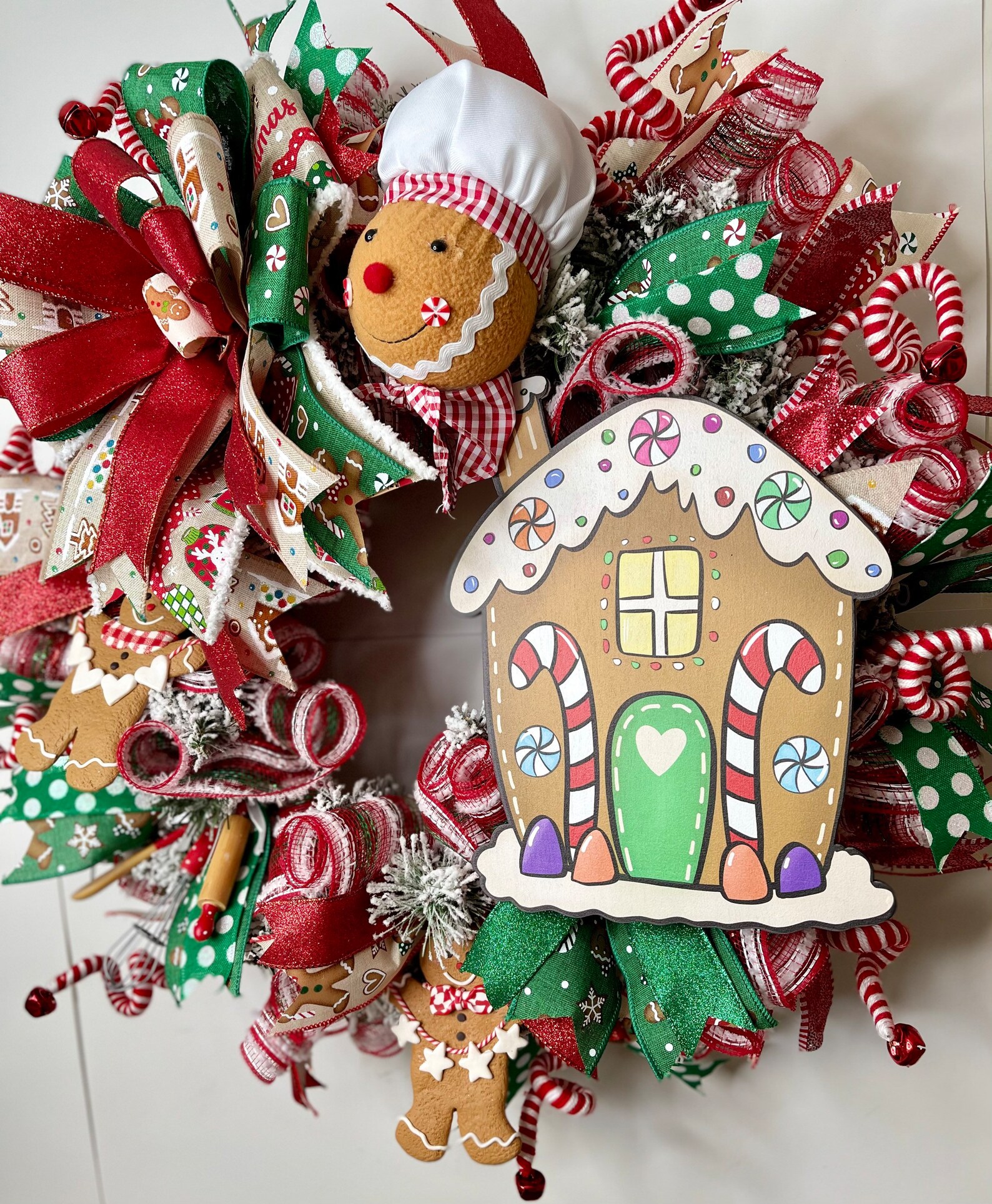 Gingerbread Wreaths,gingerbread Decor,christmas,wreaths,christmas ...