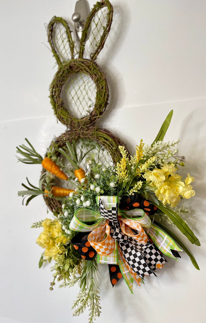 Bunny Twig Wreathbunny Grapevine Wreatheaster Bunny | Etsy