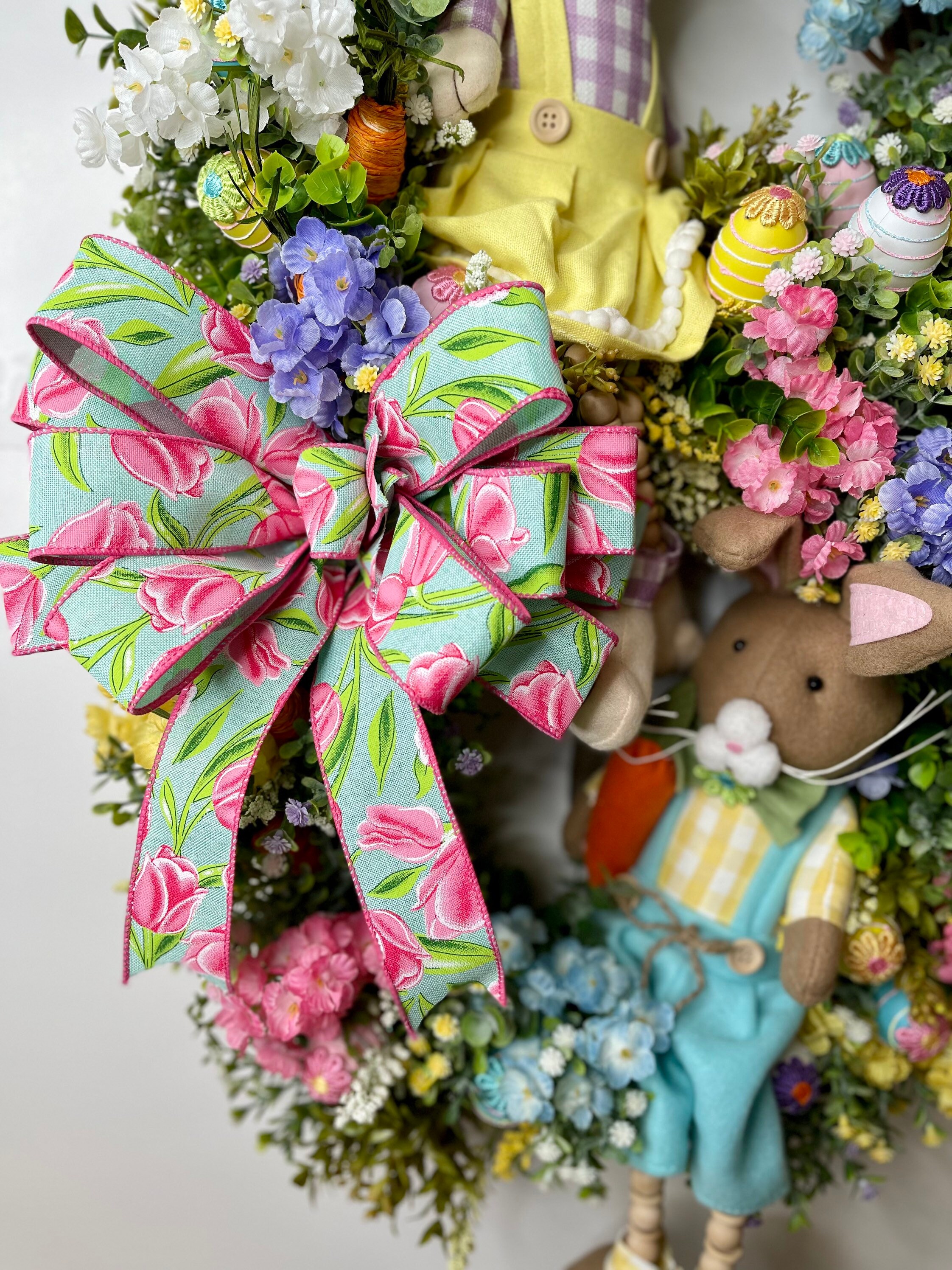 Bunny Grapevine Wreath,rabbit Wreath,easter Wreath,spring Wreath ...