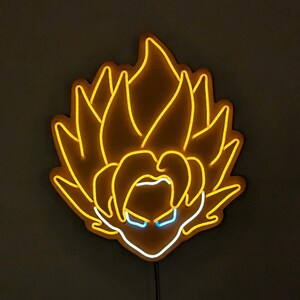 Dragon Ball Z Super Saiyan Goku LED Neon Sign - Etsy