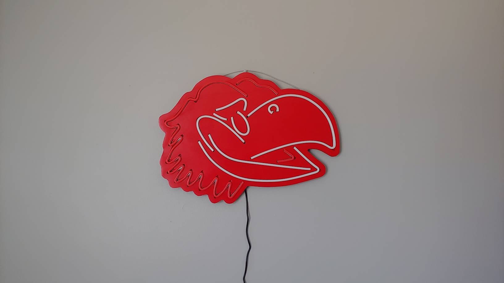 KU / Kansas University / Jayhawk College Football LED Neon Sign - Etsy