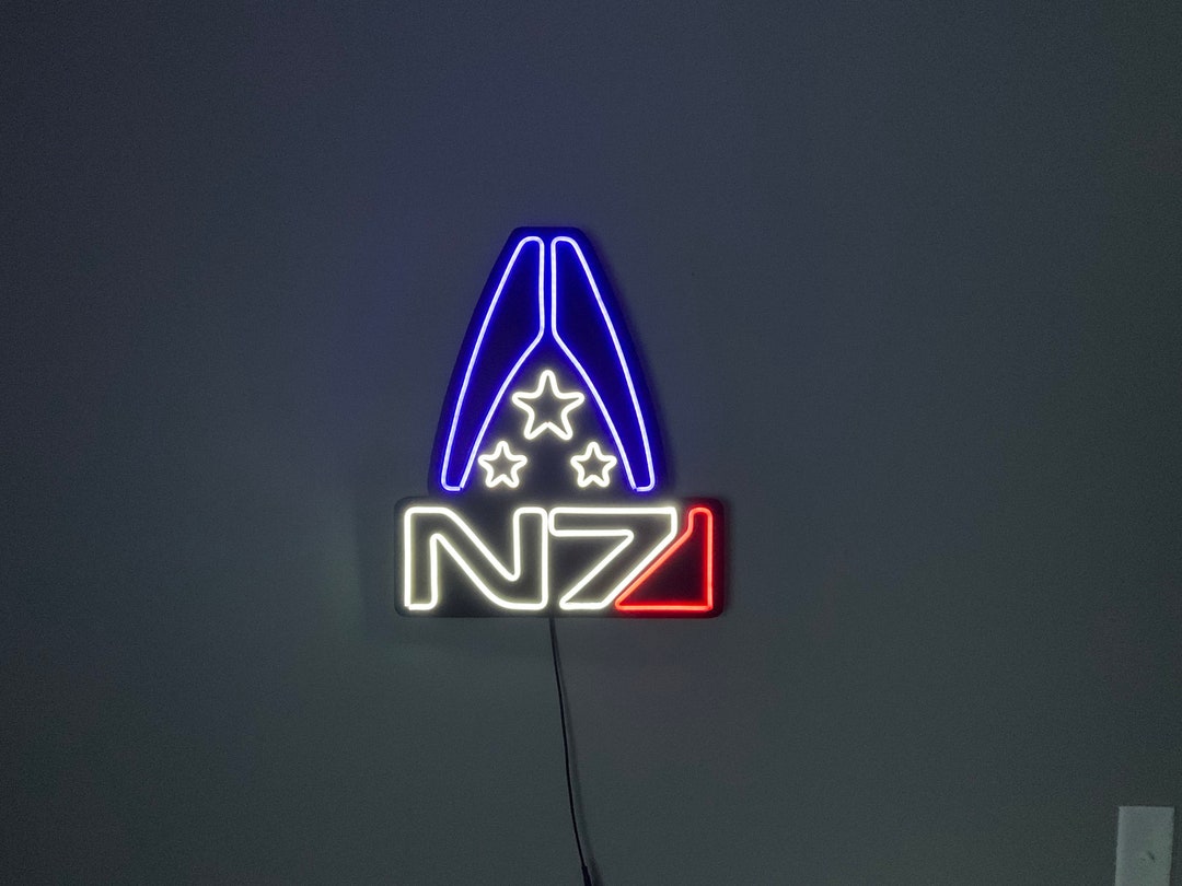 Mass Effect N7 LED Neon Sign - Etsy