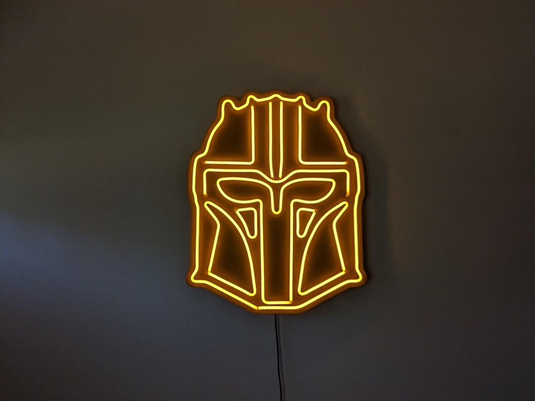 Star Wars the Mandalorian Armorer LED Neon Sign - Etsy