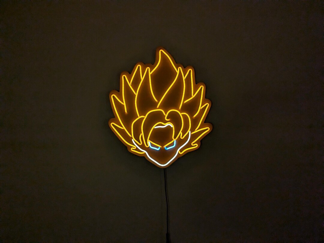 Dragon Ball Z Super Saiyan Goku LED Neon Sign - Etsy