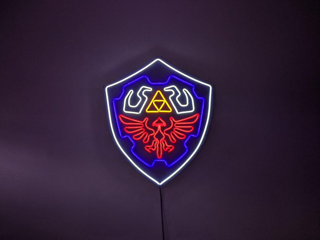 The Legend of Zelda Hylian Shield LED Neon Sign - Etsy