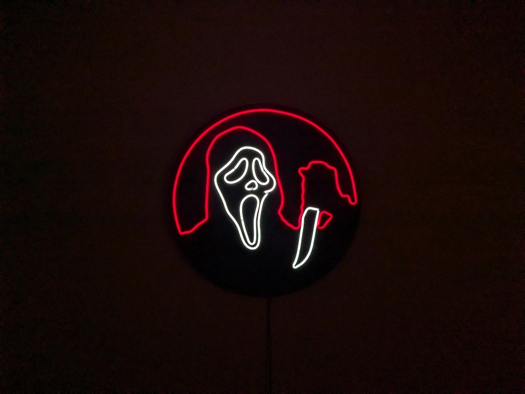 Scream - Ghost Face LED Neon Sign - Etsy