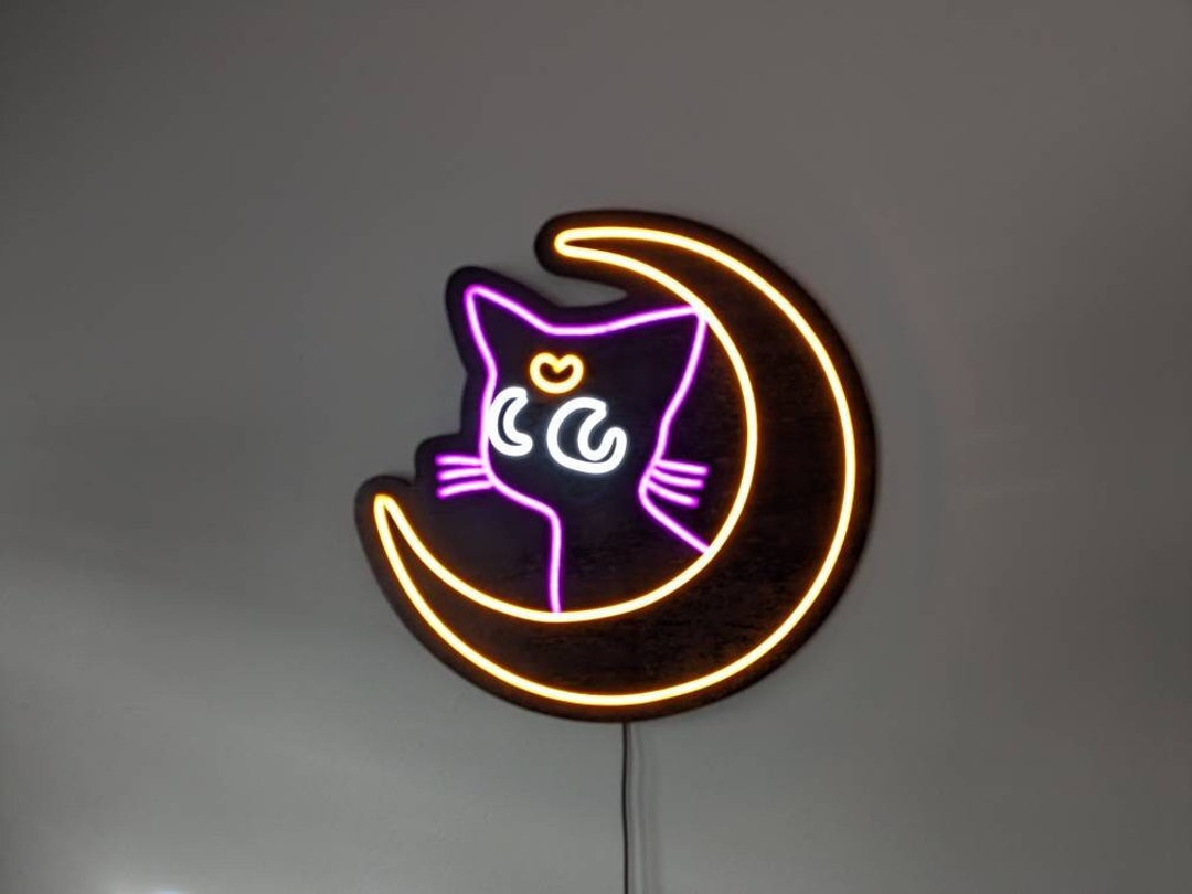 Sailor Moon Luna LED Neon Sign - Etsy