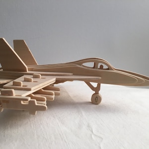 Jet Airplane Fighter... Wood Model Completely Constructed - Etsy