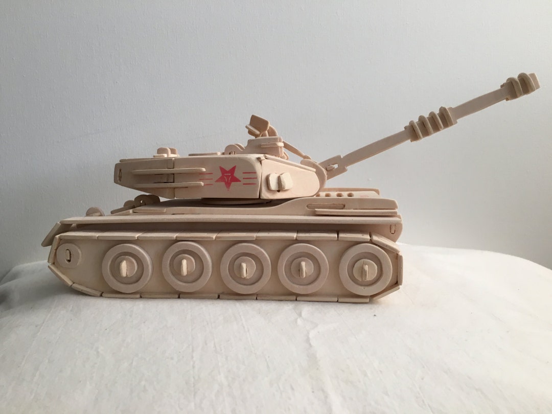 Wooden Model Tank Assembled Ready to Paint - Etsy