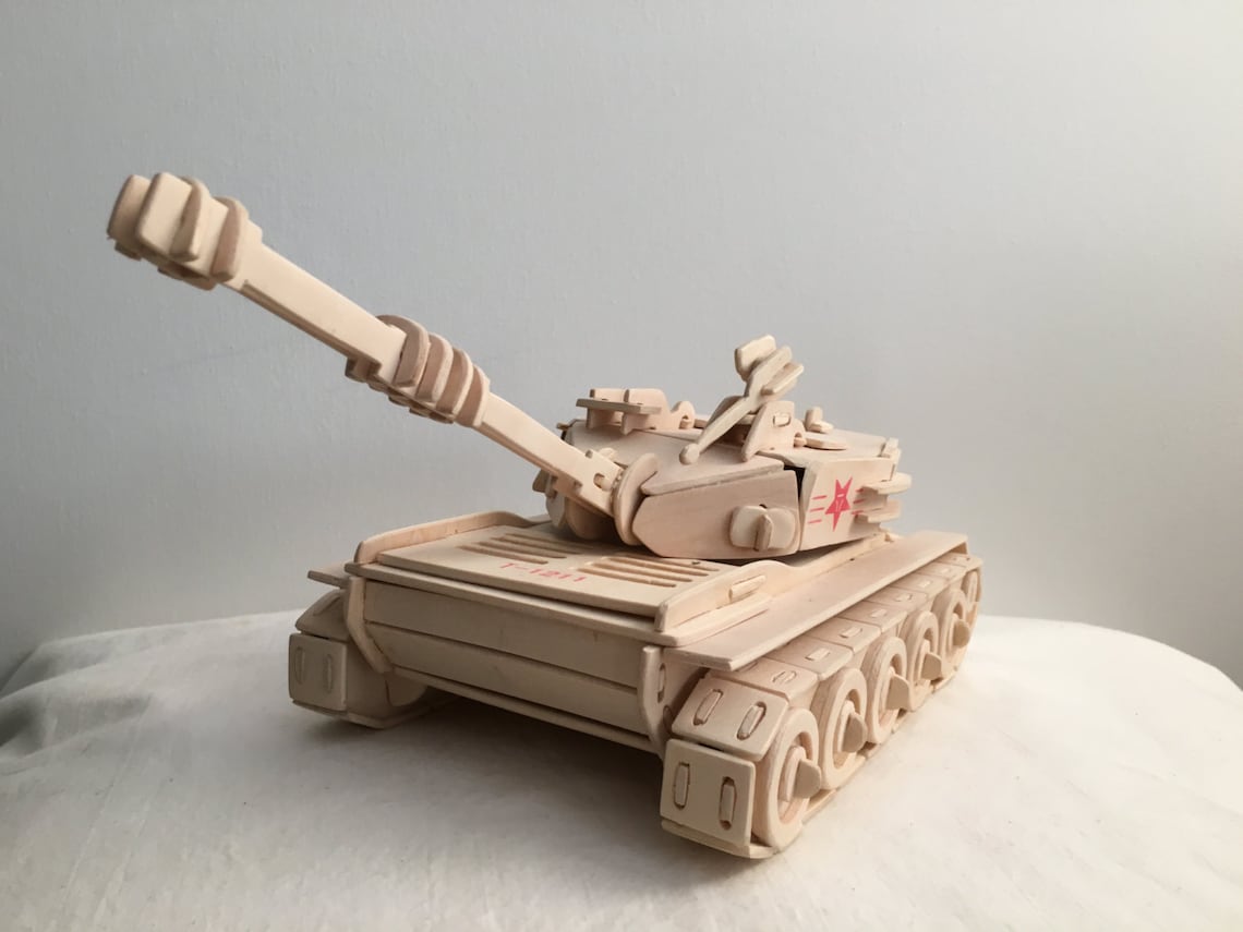 Wooden Model Tank Assembled Ready to Paint - Etsy