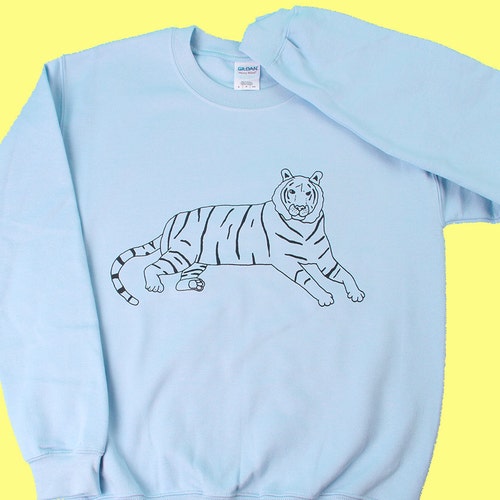 Casual Tiger Sweatshirt - Etsy