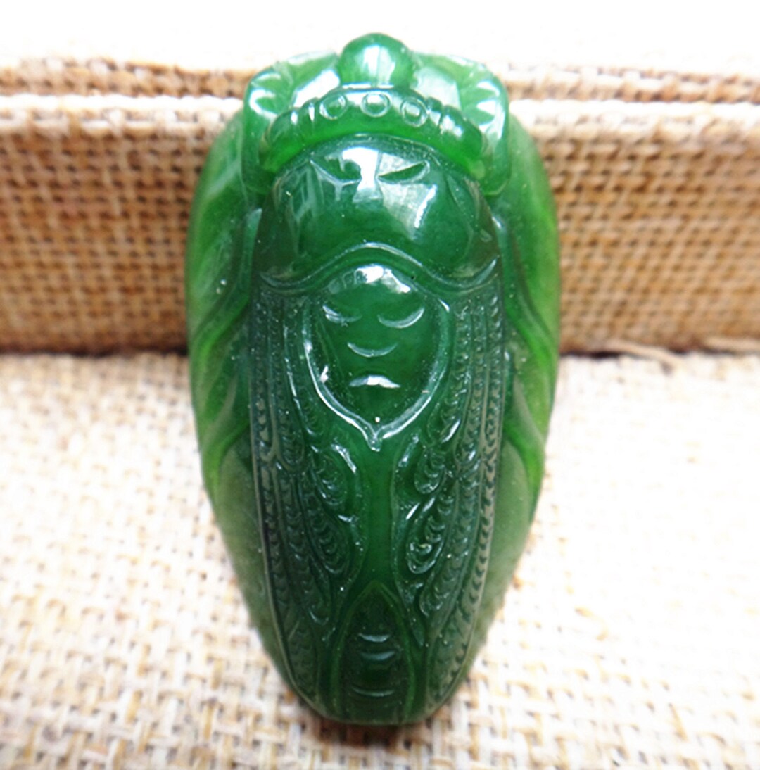 Natural Jasper Pendants Cicadas Mascot - Etsy