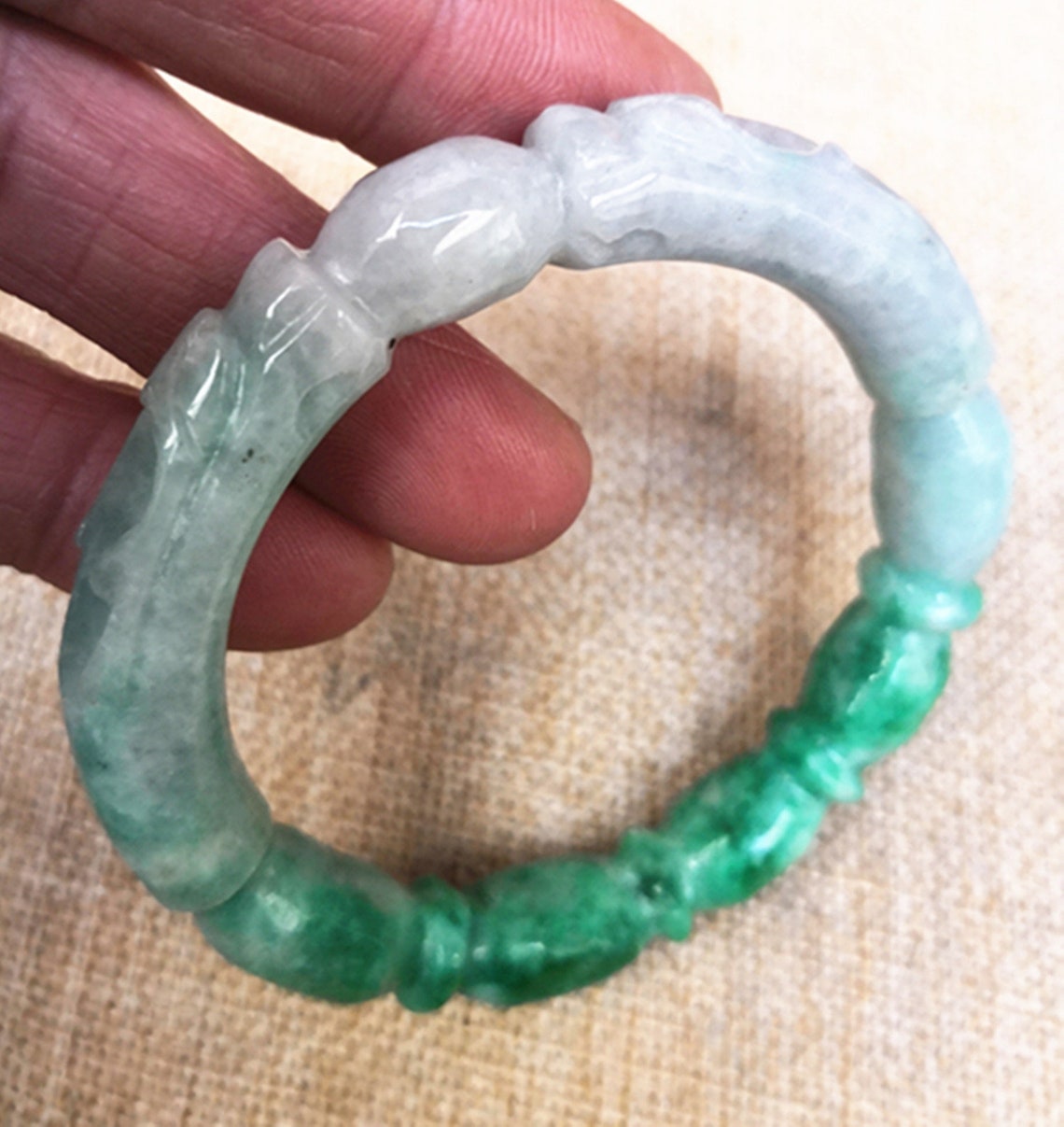 Natural Jade Carving Dragon Bracelet the Inside Diameter 2.24 - Etsy
