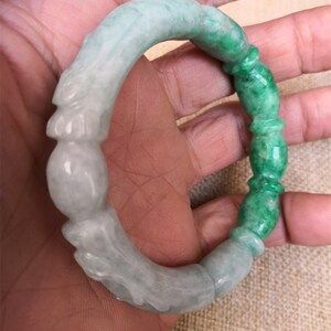 Natural Jade Carving Dragon Bracelet the Inside Diameter 2.24 Inch ...