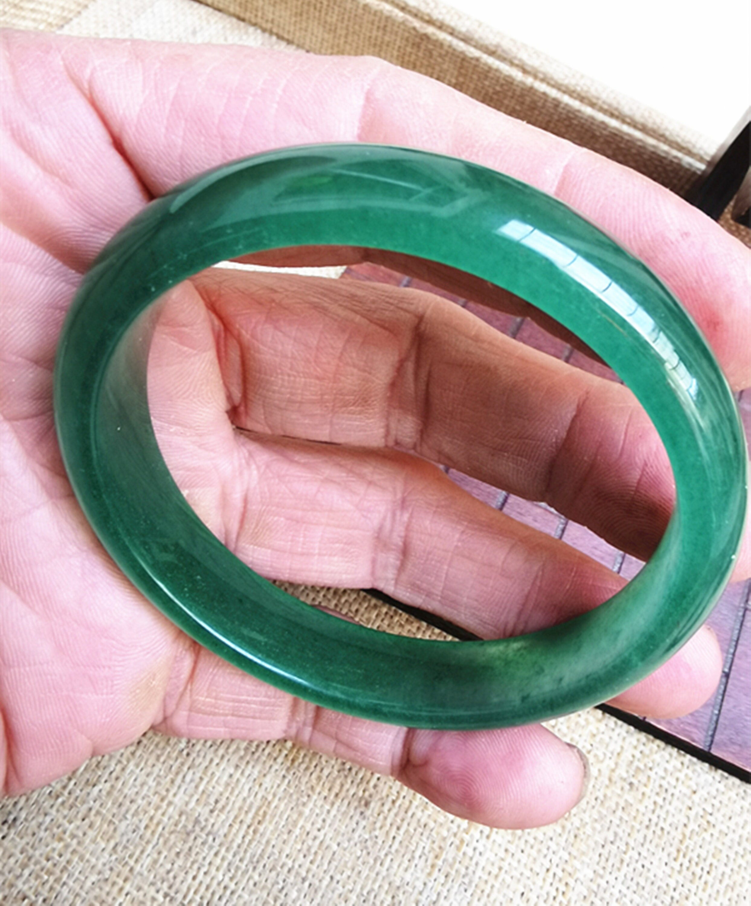Jade verde claro 62 mm diámetro interior ID 2.4. pulgadas | Etsy