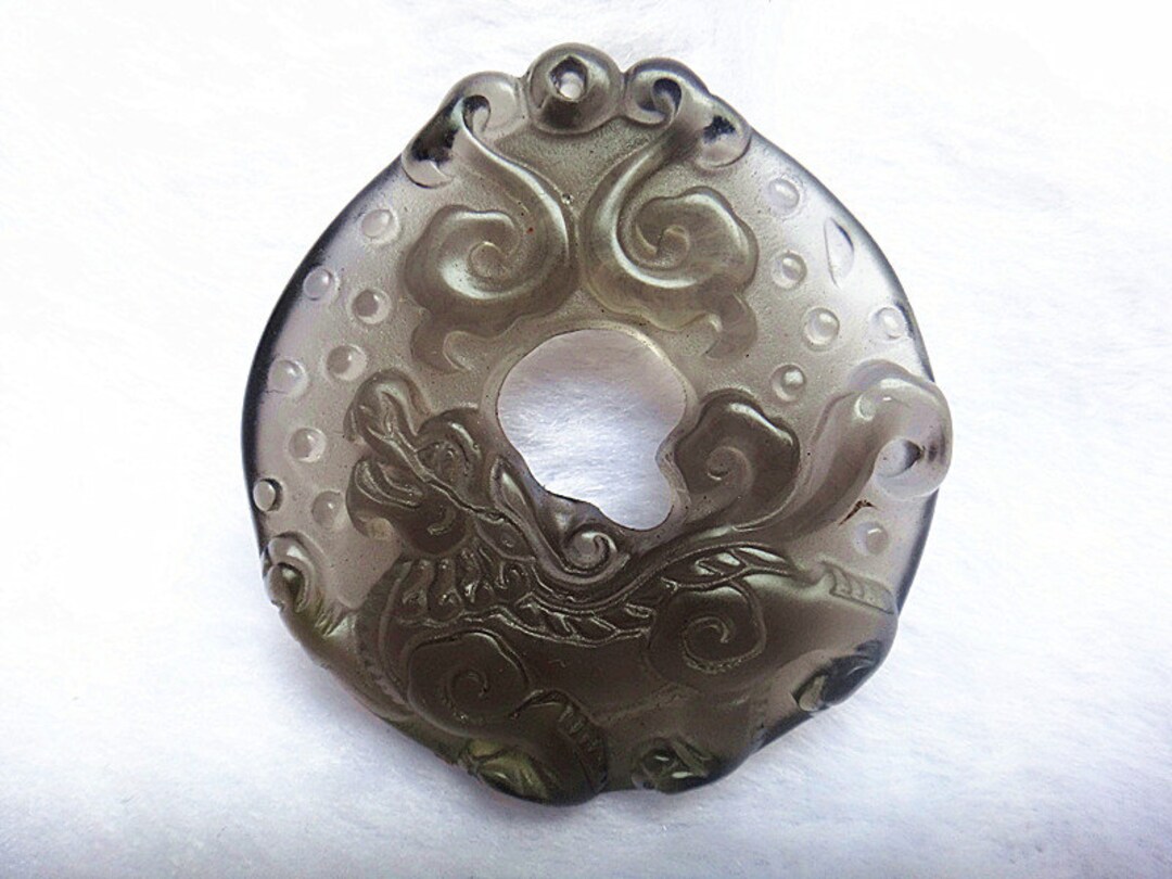Natural Ice Kinds of Obsidian Pi Yao Peace Buckle Luck Talisman Pendant ...