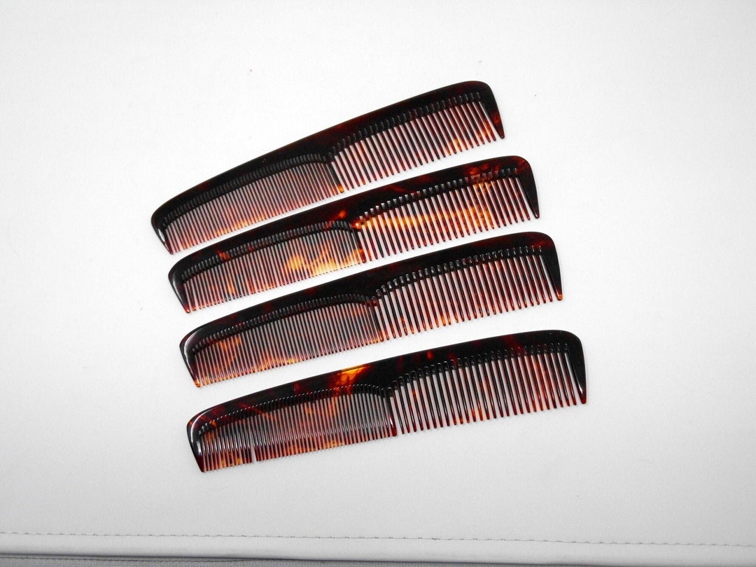 Fabulous Vintage Lot 4 Hairs Combs Hand Combs 1960 Carved Hand Made ...