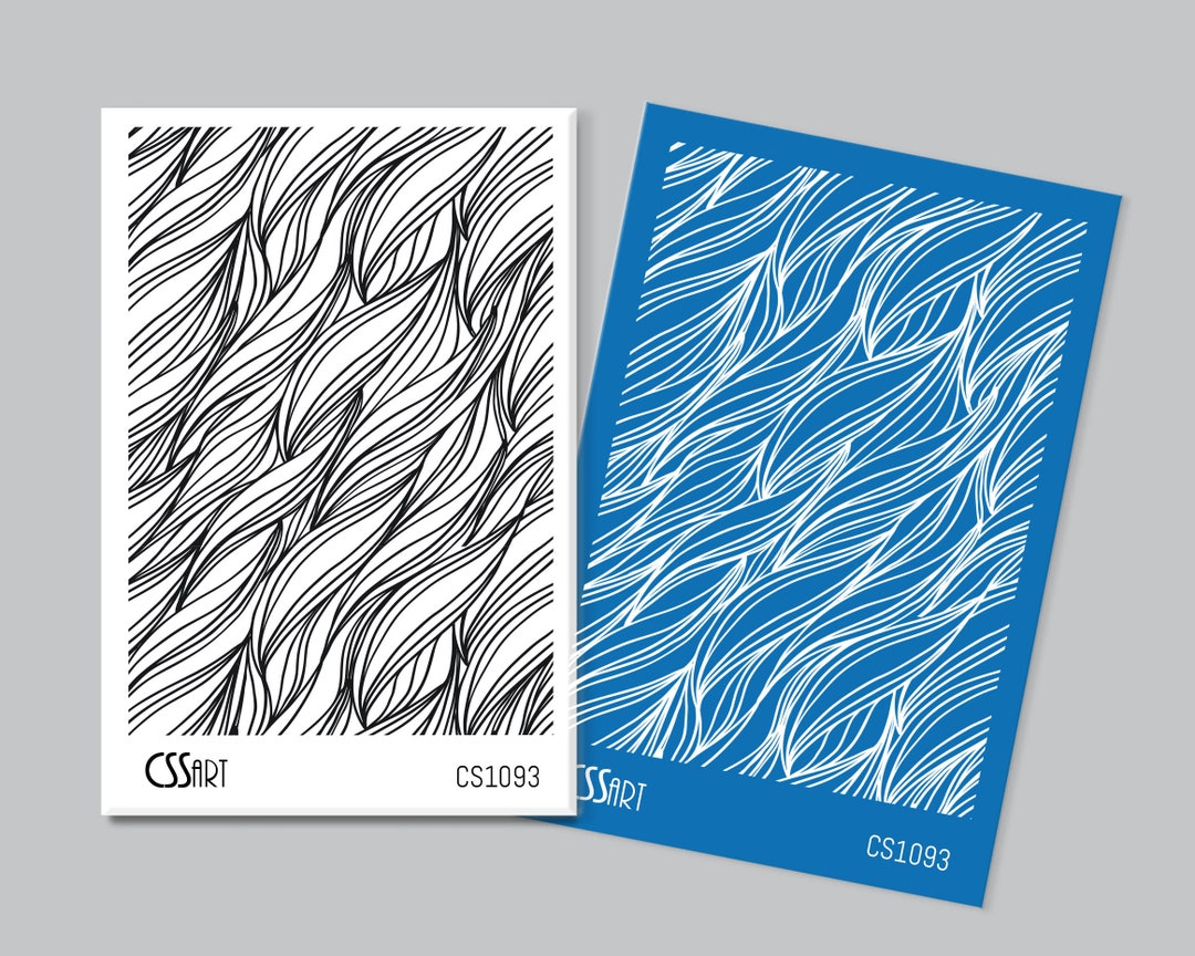 Silk Screens Stencils for Polymer Clay-reusable Silk Screen Stencil for ...