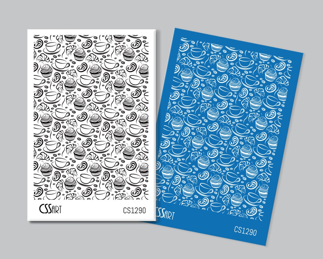 Reusable Silk Screen Stencil polymer Clay Silk Screen cute Pattern ...