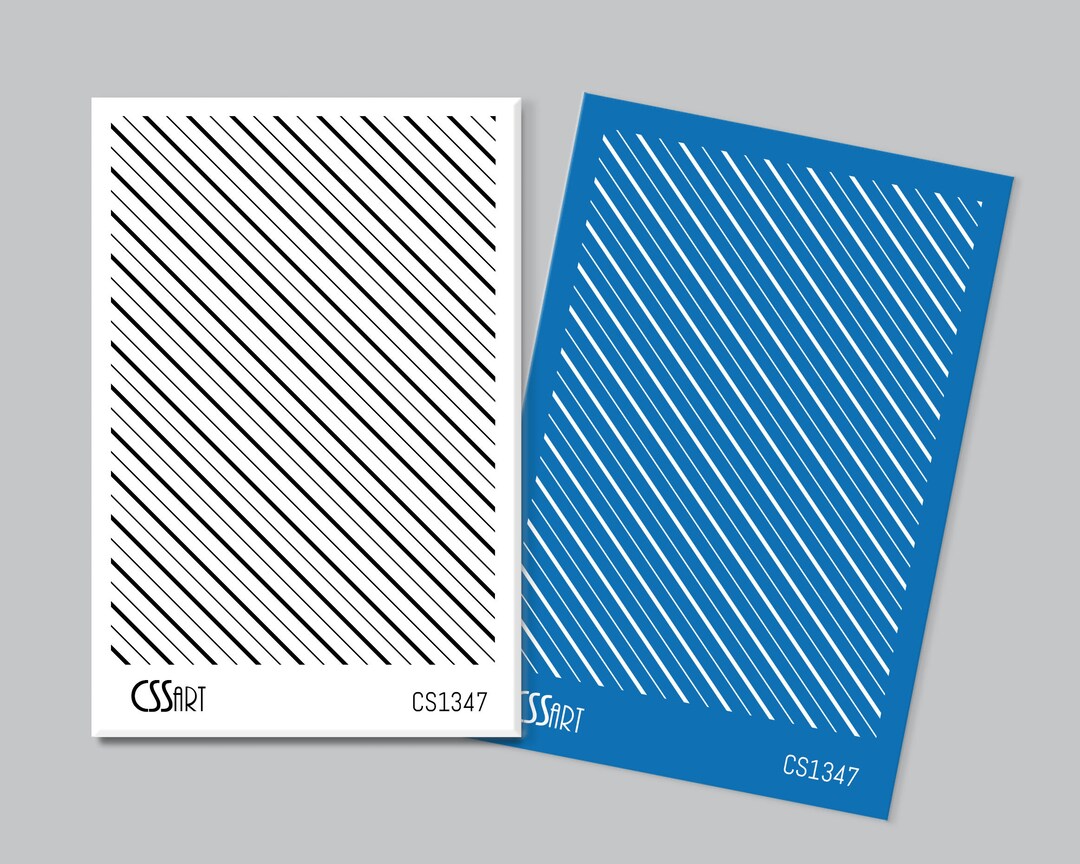 Striped Stencil Pattern for Polymer Clay , Reusable Silk Screen Stencil ...