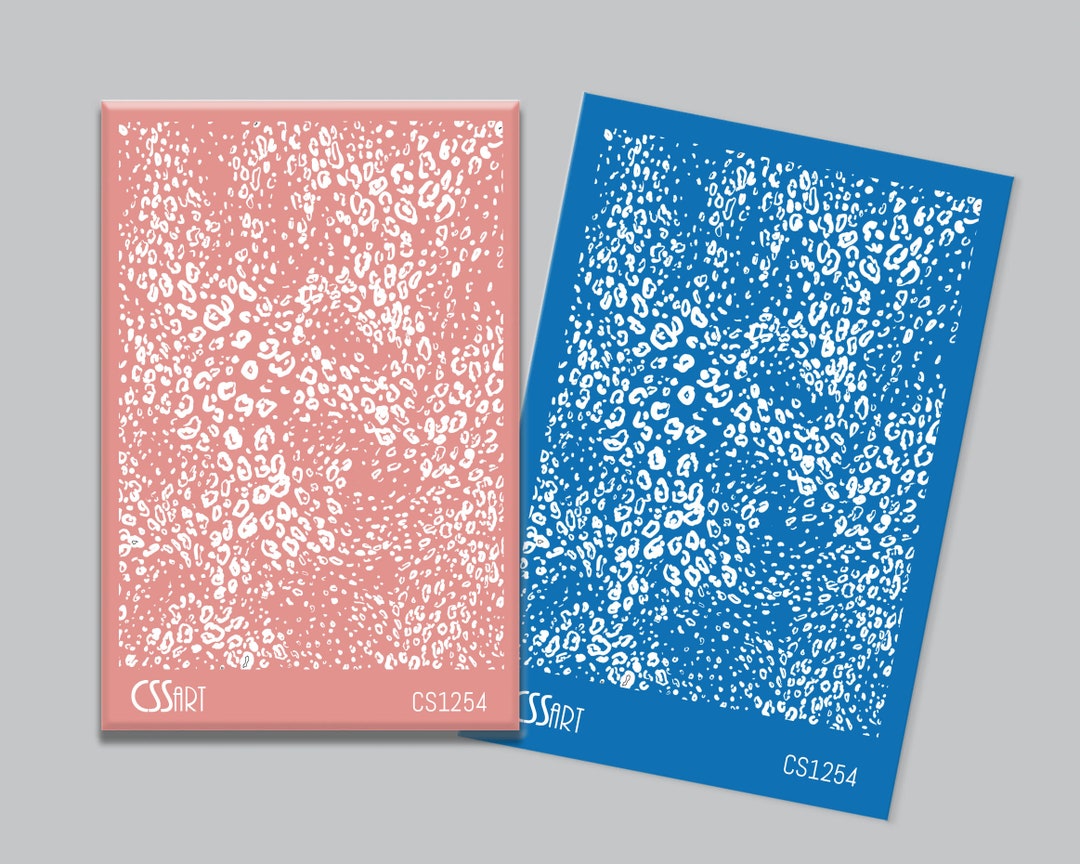 Polymer Clay Silk Screen -leopard Style, Reusable Silk Screen Stencil ...