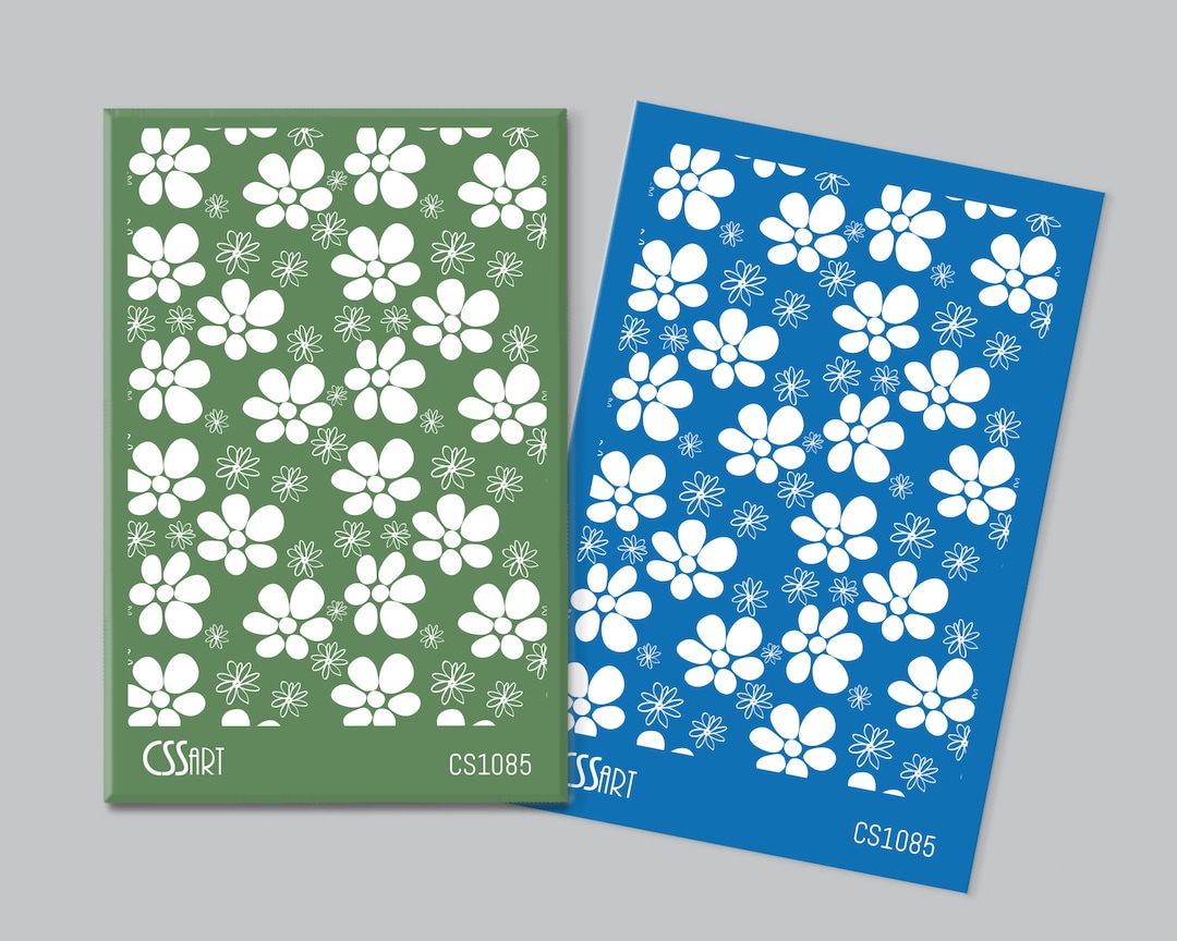Cute Flower Print Silk Screens for Polymer Clay-reusable Silk Screen ...