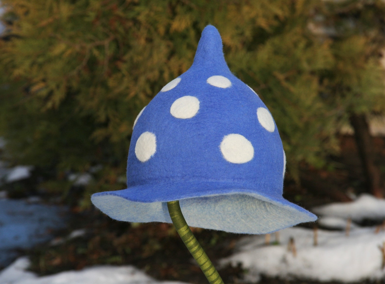 Felt Toadstool Mushroom Costume Hat Polka Dots Forest Elf Hat - Etsy UK